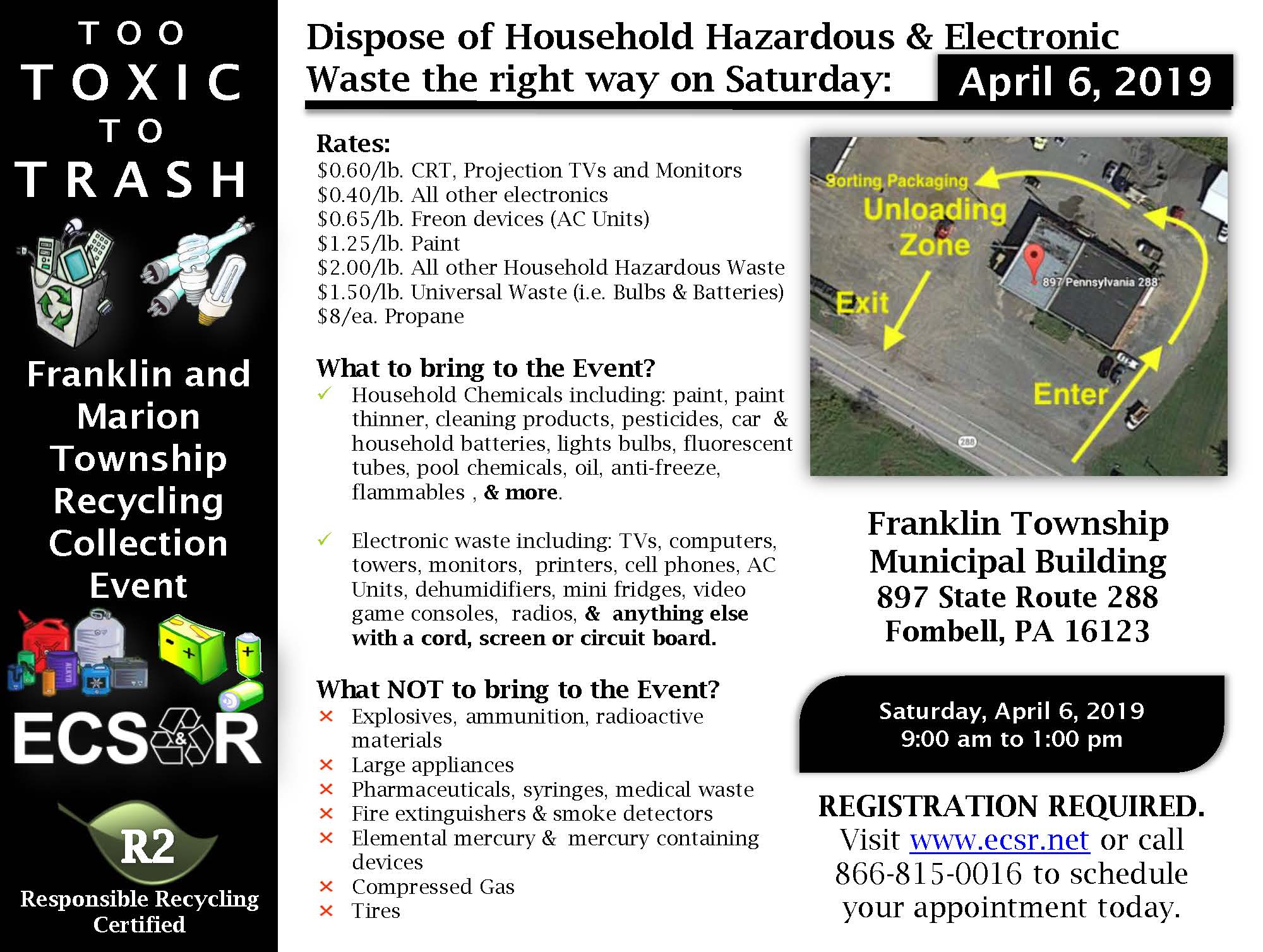Toxic Trash Disposal Day Announced For Franklin & Marion Townships ...
